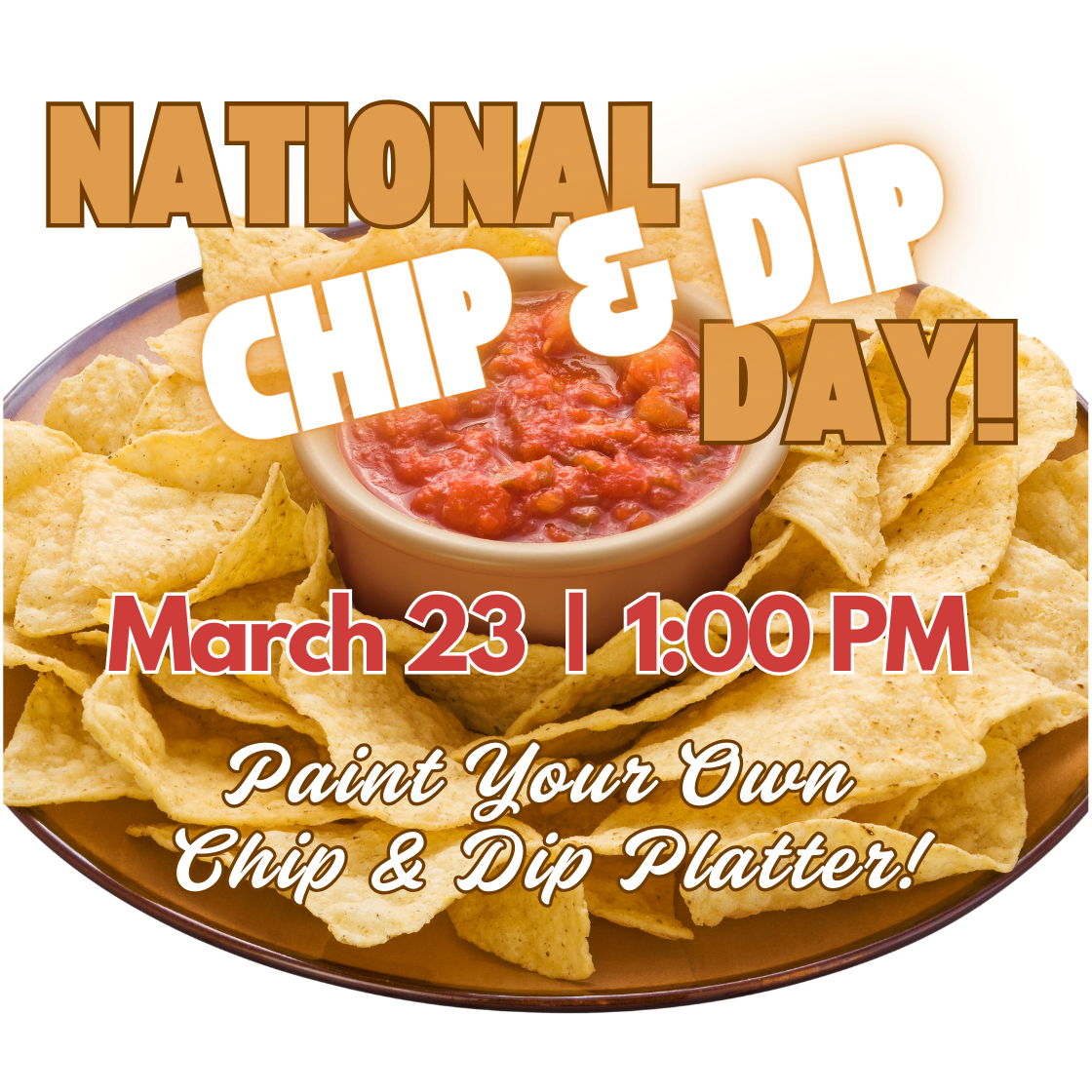 National Chip & Dip Day - Paint a Chip & Dip Platter | Westminster ...